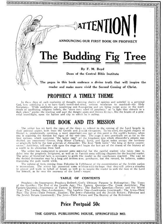 A Timeline of Assemblies of God Doctrinal Books | Daniel D. Isgrigg